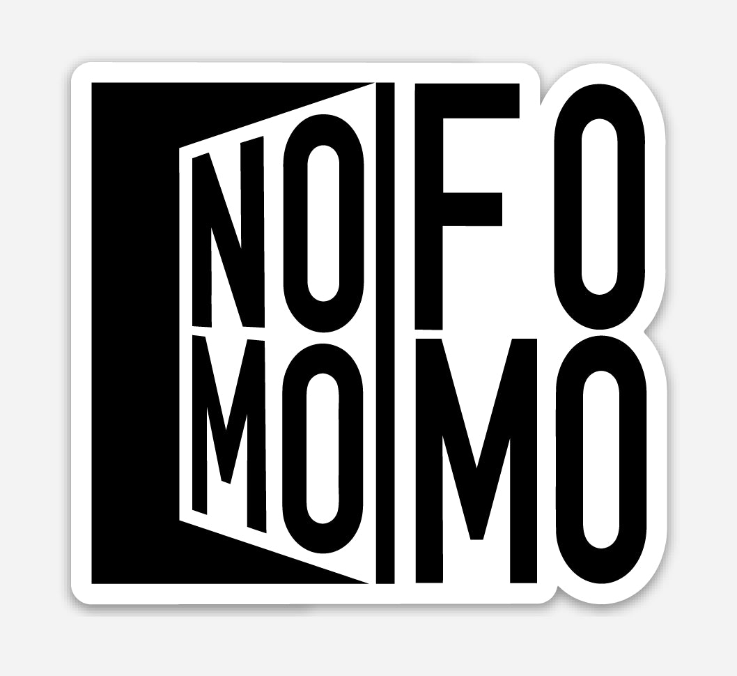 NOMO FOMO STICKER – 4WARD APPAREL